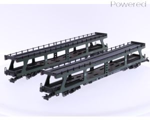 Schaal H0 Märklin 4074 set van 2 autotransportwagens DDm 915 van de DB ...