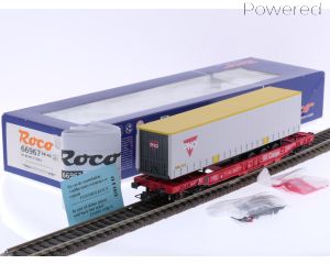 Schaal H0 Roco 66967 containerwagen "PNO" van de DB #6841