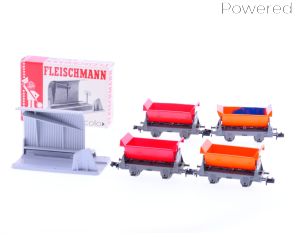 Schaal N Fleischmann 8500 9481 DB kiepkantellorrie losplaats #1437