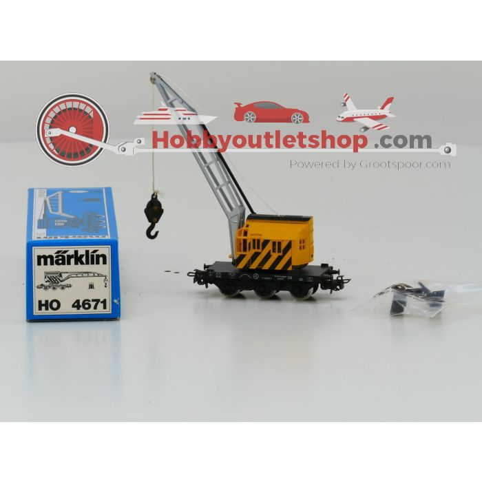 Schaal H0 Märklin 4671 Draaibare Ardelt-bergingskraan met beweegbare ...